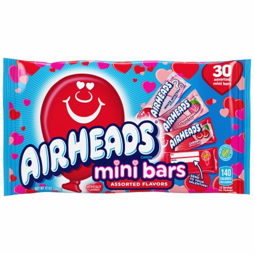 Airheads Assorted Flavors Mini Bars Candy Valentine, 30 ct - Kroger Airheads Assorted Flavors Mini Bars Candy Valentine, 30 ct - Kroger