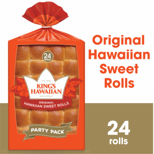 King's Hawaiian Original Hawaiian Sweet Dinner Rolls Party Pack, 24 ct ... King's Hawaiian Original Hawaiian Sweet Dinner Rolls Party Pack, 24 ct ...