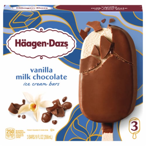 Haagen Dazs® Vanilla Milk Chocolate Ice Cream Bars 3 Ct Frys Food