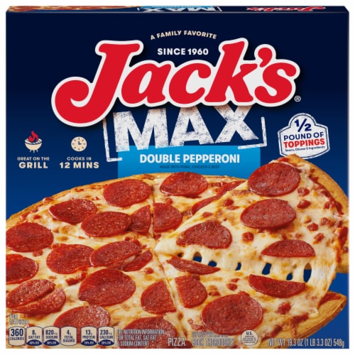 Jacks® Frozen Max Double Pepperoni Pizza, 19.3 oz - Kroger Jacks® Frozen Max Double Pepperoni Pizza, 19.3 oz - Kroger