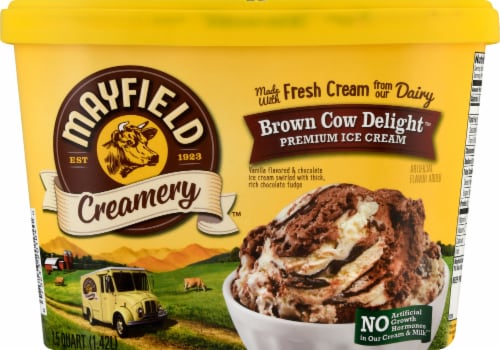 Mayfield Creamery® Brown Cow Delight® Ice Cream Tub 1 5 Quart Frys