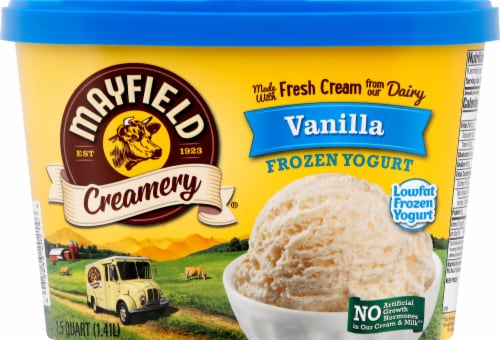 Mayfield Creamery Vanilla Low Fat Frozen Yogurt 1 5 Qt Qfc