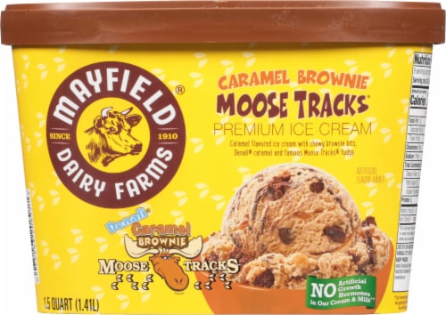 Mayfield® Caramel Brownie Moose Tracks Ice Cream 48 Fl Oz Harris Teeter