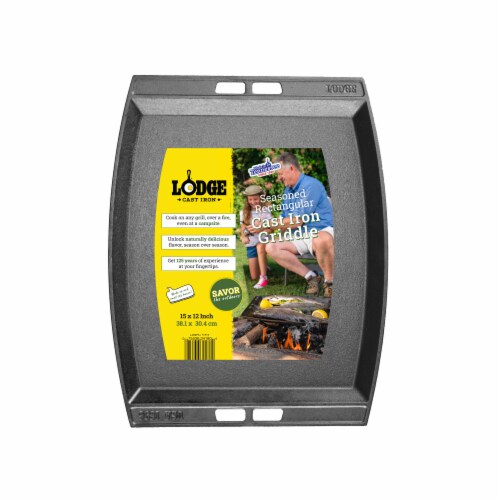 Lodge® Seasoned Rectangular Cast Iron Griddle, 12 x 15 in - Kroger Lodge® Seasoned Rectangular Cast Iron Griddle, 12 x 15 in - Kroger