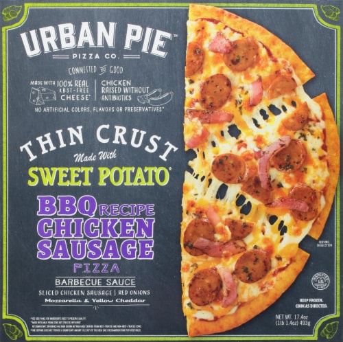 Urban Pie Pizza Co. BBQ Recipe Chicken Sausage Frozen Pizza, 17.4 oz ... Urban Pie Pizza Co. BBQ Recipe Chicken Sausage Frozen Pizza, 17.4 oz ...