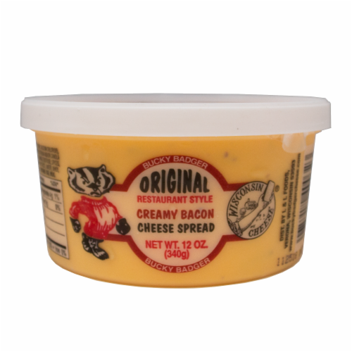 Bucky Badger Original Restaurant Style Creamy Bacon Cheese Spread, 12 ... Bucky Badger Original Restaurant Style Creamy Bacon Cheese Spread, 12 ...