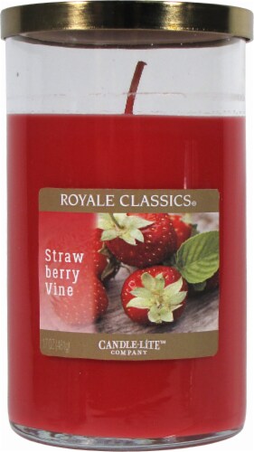 Candle Lite Royale Classics Strawberry Vine Jar Candle Red 17 Ounce 1 Count Kroger