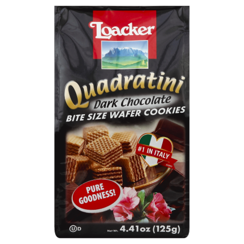 Loacker Quadratini Dark Chocolate Bite Size Wafer Cookies, 4.41 oz - Kroger Loacker Quadratini Dark Chocolate Bite Size Wafer Cookies, 4.41 oz - Kroger