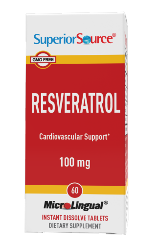 Superior Source Resveratrol Instant Dissolve Tablets 100mg 60 Ct