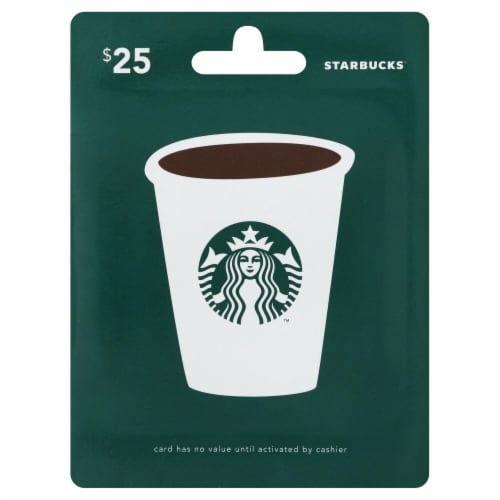 Starbucks $25 Gift Card, 1 ct - QFC Starbucks $25 Gift Card, 1 ct - QFC