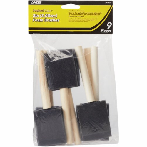 Linzer Project Select High Density Closed Foam Brush Set (9-Pack) A ... Linzer Project Select High Density Closed Foam Brush Set (9-Pack) A ...