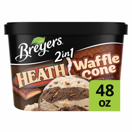 Breyers 2 In 1 Heath Waffle Cone Frozen Dairy Dessert 1 5 Qt Pick ‘n