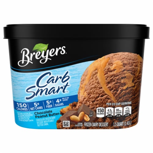 Breyers® Carbsmart™ Chocolate Peanut Butter Ice Cream Tub 1 5 Qt Fry