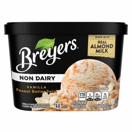 Breyers® Non Dairy Vanilla Peanut Butter Swirl Ice Cream 48 Fl Oz Kroger