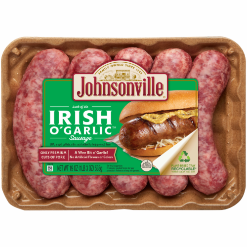 Johnsonville Natural Casing Irish Ogarlic Pork Sausage Links Fig App