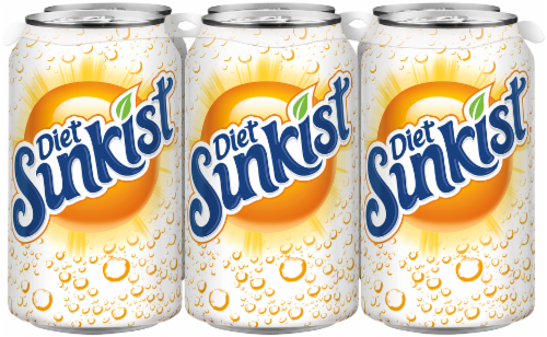 Sunkist Diet Orange Soda, 6 cans / 12 fl oz - Kroger Sunkist Diet Orange Soda, 6 cans / 12 fl oz - Kroger