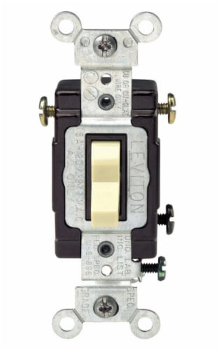 Leviton Commercial Illuminated Ivory Single Pole 3-Way Switch, 1 ct ... Leviton Commercial Illuminated Ivory Single Pole 3-Way Switch, 1 ct ...