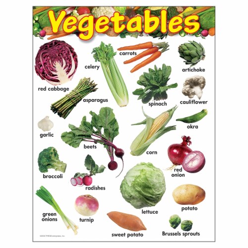 Trend Enterprises Trend Learning Charts Vegetables T-38248, 1 - Kroger Trend Enterprises Trend Learning Charts Vegetables T-38248, 1 - Kroger