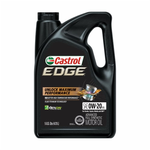 Castrol Edge SAE 0W 20 Advanced Full Synthetic Motor Oil 5 qt Food 4 Less