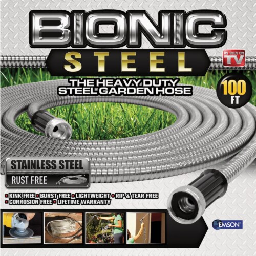 Bionic Steel Pro 5 8 In Dia X 100 Ft L Stainless Steel Garden Hose