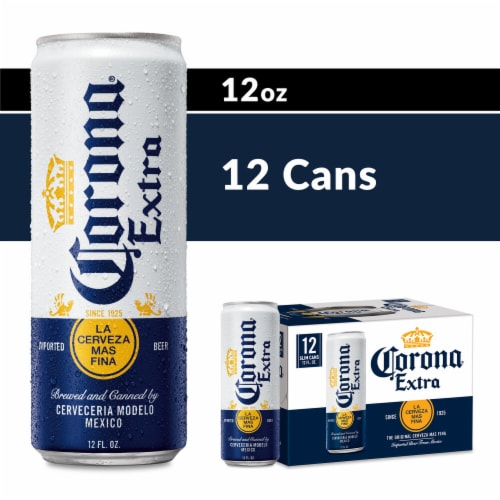 Corona Extra Mexican Lager Import Beer, 12 cans / 12 fl oz - Kroger Corona Extra Mexican Lager Import Beer, 12 cans / 12 fl oz - Kroger