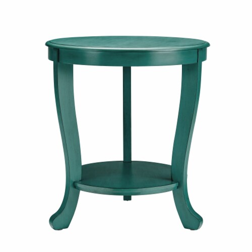 Aubert Accent Side Table Teal 1 Kroger