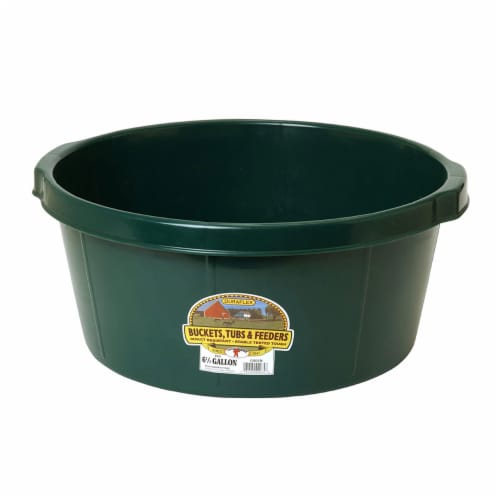 Little Giant 6.5 Gallon Plastic All Purpose Farm and Ranch Utility Tub Green 1 Piece Kroger