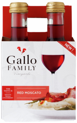 Gallo Family Vineyards Red Moscato Wine, 4 bottles / 187 mL - Harris Teeter Gallo Family Vineyards Red Moscato Wine, 4 bottles / 187 mL - Harris Teeter