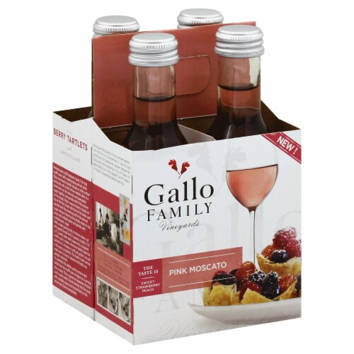 Gallo Family Vineyards Pink Moscato California Wine, 4 bottles / 187 mL ... Gallo Family Vineyards Pink Moscato California Wine, 4 bottles / 187 mL ...