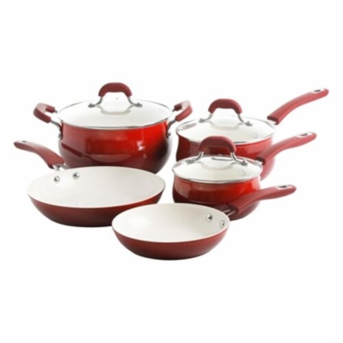 Gibson 94244.08 OSTER 8 Piece AL Cookware Set, Gradient Red, 1 ... Gibson 94244.08 OSTER 8 Piece AL Cookware Set, Gradient Red, 1 ...