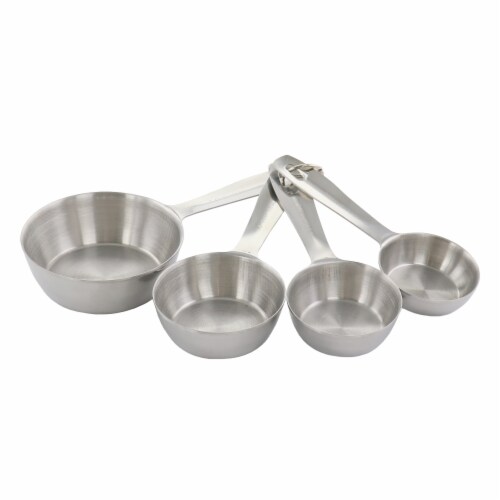 Oster Baldwyn 4 Piece Stainless Steel Measuring Cup Set, ONE SIZE - Kroger Oster Baldwyn 4 Piece Stainless Steel Measuring Cup Set, ONE SIZE - Kroger
