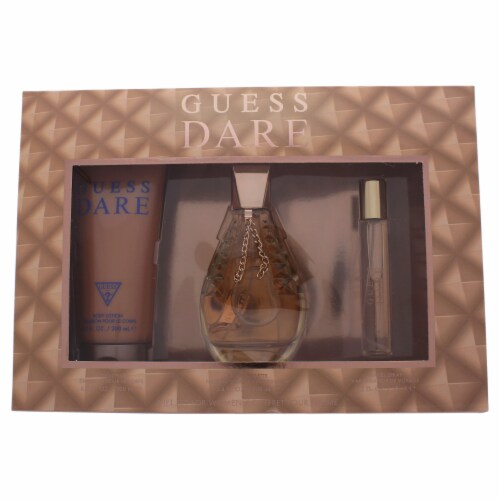 Guess Guess Dare 3.4oz EDT Spray, 0.5oz EDT Spray, 6.7oz Body Lotion 3 ... Guess Guess Dare 3.4oz EDT Spray, 0.5oz EDT Spray, 6.7oz Body Lotion 3 ...