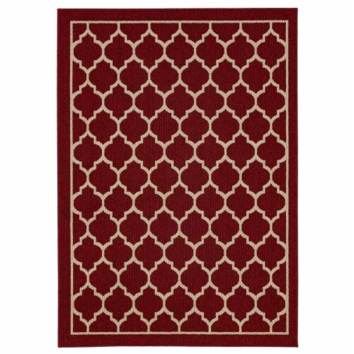 Mohawk Home Red/Tan Area Rug, 60 Mohawk Home Red/Tan Area Rug, 60