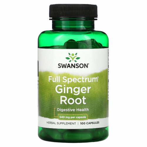 Swanson Spectrum Ginger Root 540 mg - 100 Capsules, 100 Count - QFC Swanson Spectrum Ginger Root 540 mg - 100 Capsules, 100 Count - QFC