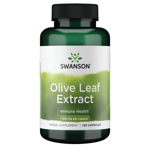 Swanson Olive Leaf Extract Capsules With 20 Oleuropein 120 Capsules