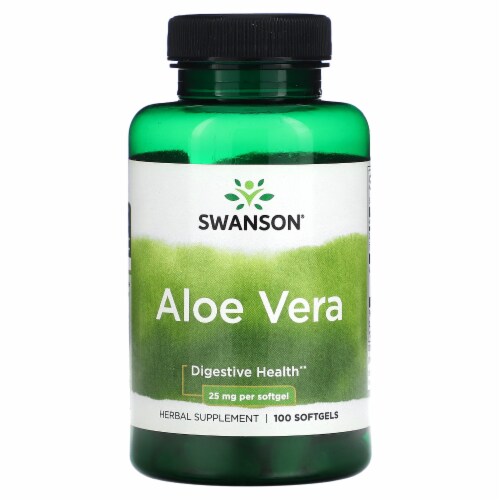 Swanson Aloe Vera 25 Mg 100 Softgels 100 Count Kroger