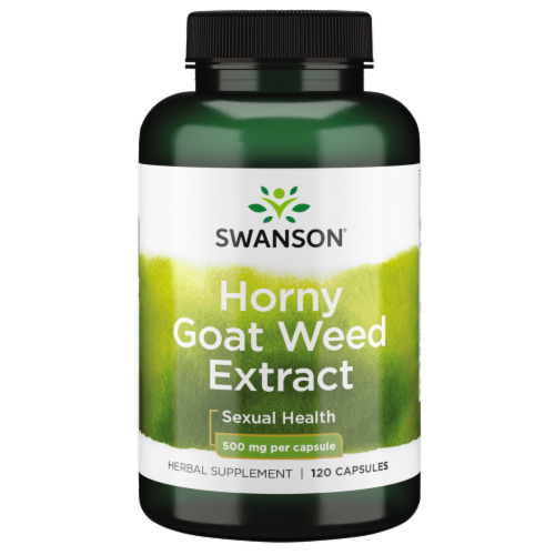Swanson Horny Goat Weed Extract 500 Mg 120 Capsules 500 Mg 120 Caps