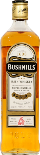 Bushmills Triple Distilled Irish Whiskey, 750 mL - Kroger Bushmills Triple Distilled Irish Whiskey, 750 mL - Kroger
