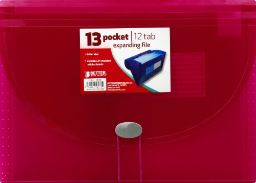Better Office 13 Pocket Letter Size Expanding File, 1 ct - Harris Teeter Better Office 13 Pocket Letter Size Expanding File, 1 ct - Harris Teeter