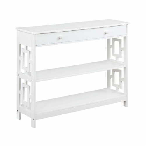 1 drawer console table white store