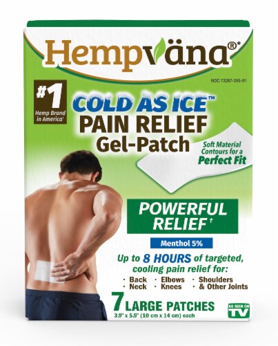 Hempvana Cold As Ice Large Pain Relief Patches 7 pk Harris Teeter