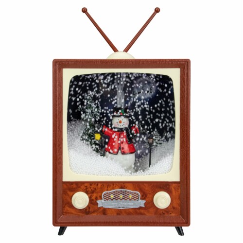 Northlight 12 LED Lighted Musical Snowing Snowman TV Set Christmas ... Northlight 12 LED Lighted Musical Snowing Snowman TV Set Christmas ...