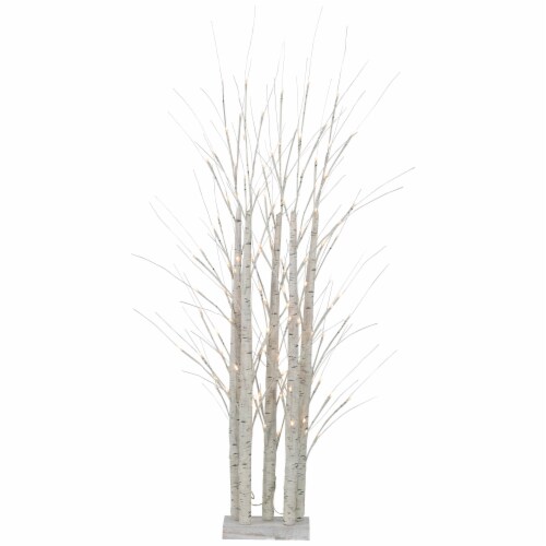 Northlight 4' LED Lighted White Birch Twig Tree Cluster Christmas ... Northlight 4' LED Lighted White Birch Twig Tree Cluster Christmas ...