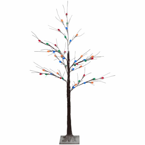 Northlight 4' LED Lighted Frosted Brown Christmas Twig Tree - Multi ... Northlight 4' LED Lighted Frosted Brown Christmas Twig Tree - Multi ...
