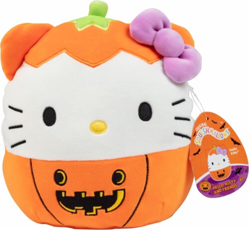 Squishmallows Original 8-Inch Hello Kitty Pumpkin - Official Squishmallows Original 8-Inch Hello Kitty Pumpkin - Official