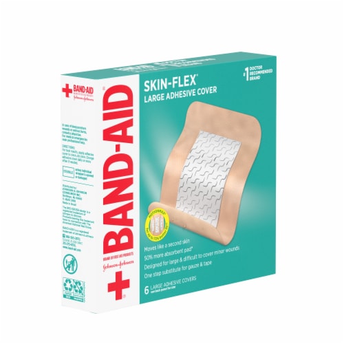 Band Aid Brand Skin Flex Adhesive Flexible Wound Covers Large 6 ct Pack of 2 2 Fred Meyer
