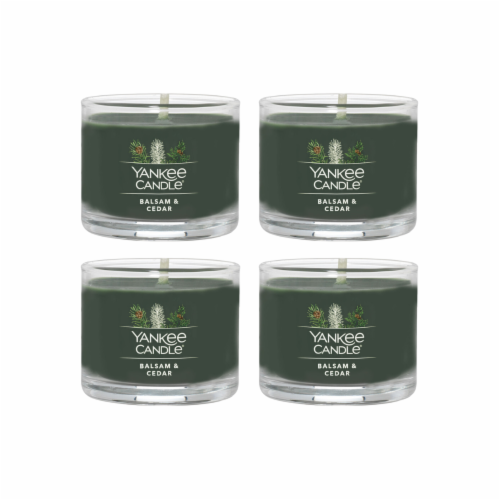 Yankee Candle Signature Votive Mini Candle Jar, Balsam & Cedar, 1.3 oz ... Yankee Candle Signature Votive Mini Candle Jar, Balsam & Cedar, 1.3 oz ...