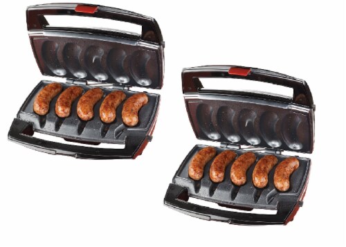 Johnsonville Sizzling Sausage Indoor Compact Stainless Electric Grill 2 Pack 2 Piece Harris Teeter