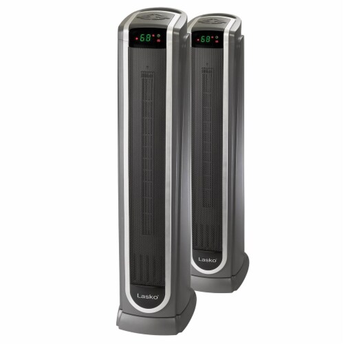Lasko 1500W Portable Electric Oscillating Ceramic Tower Space Heater (2 ... Lasko 1500W Portable Electric Oscillating Ceramic Tower Space Heater (2 ...