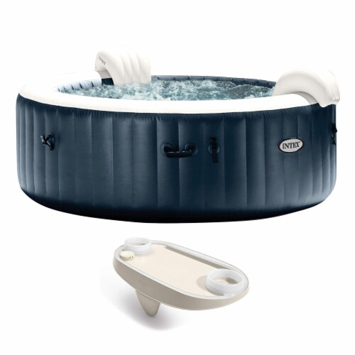 Intex Purespa Plus Portable Inflatable Hot Tub Jet Spa W Phone Tray Accessory 2 Piece Kroger